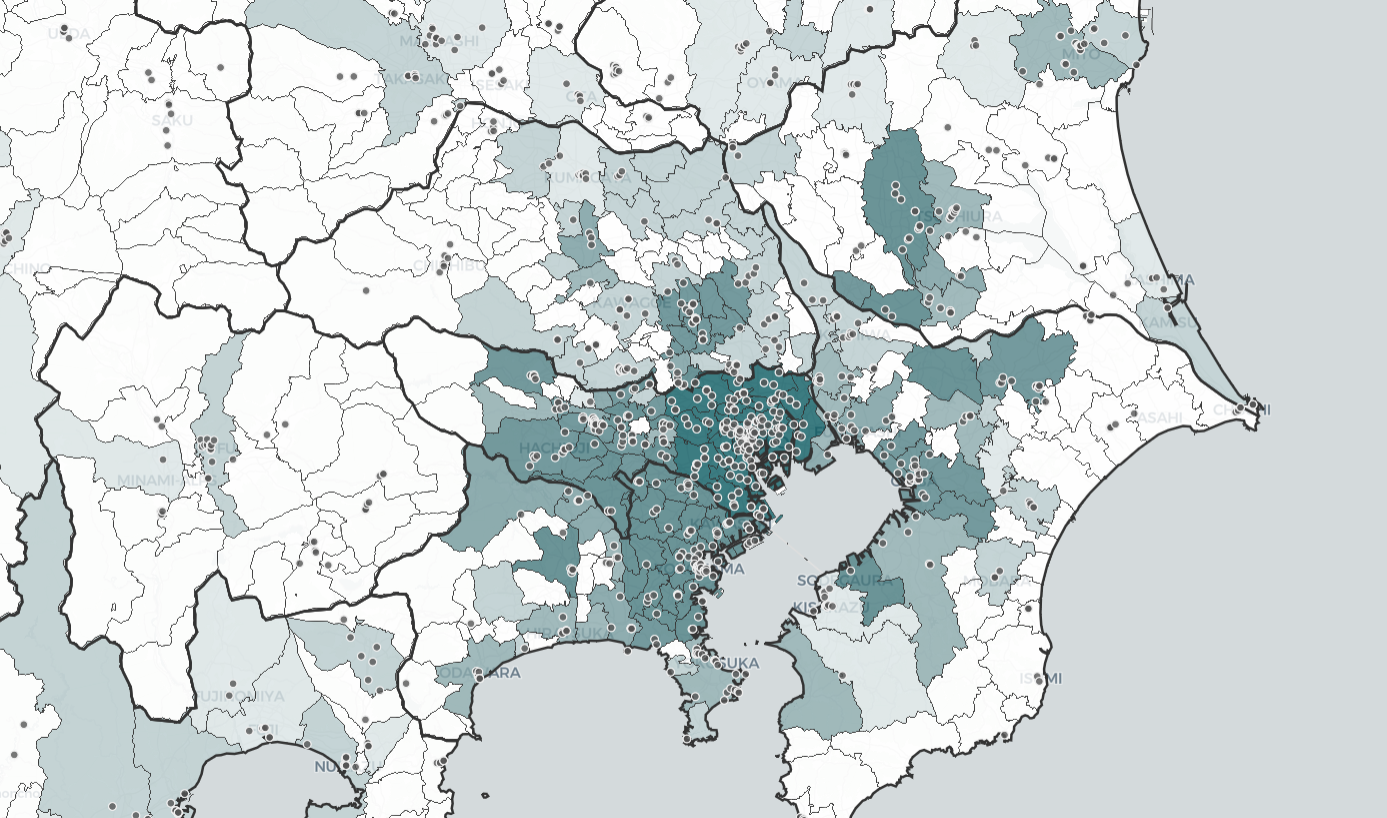 国家公務員 地域手当マップ